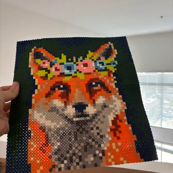 Art | Colorful Fox Bead Art | Poshmark